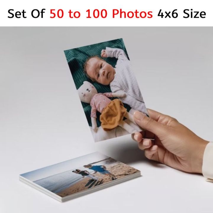 High-Quality Custom 4x6 Photo Prints | Pack of 50, 60, 70, 80, 90, 100 ...