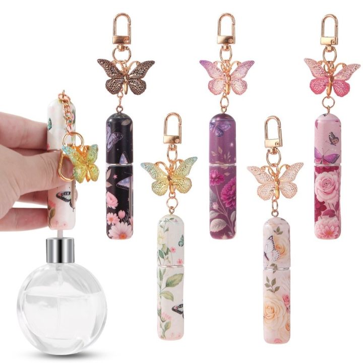 New 5ml Mini Perfume Bottle Refillable Portable Spray Rotating Bottle ...