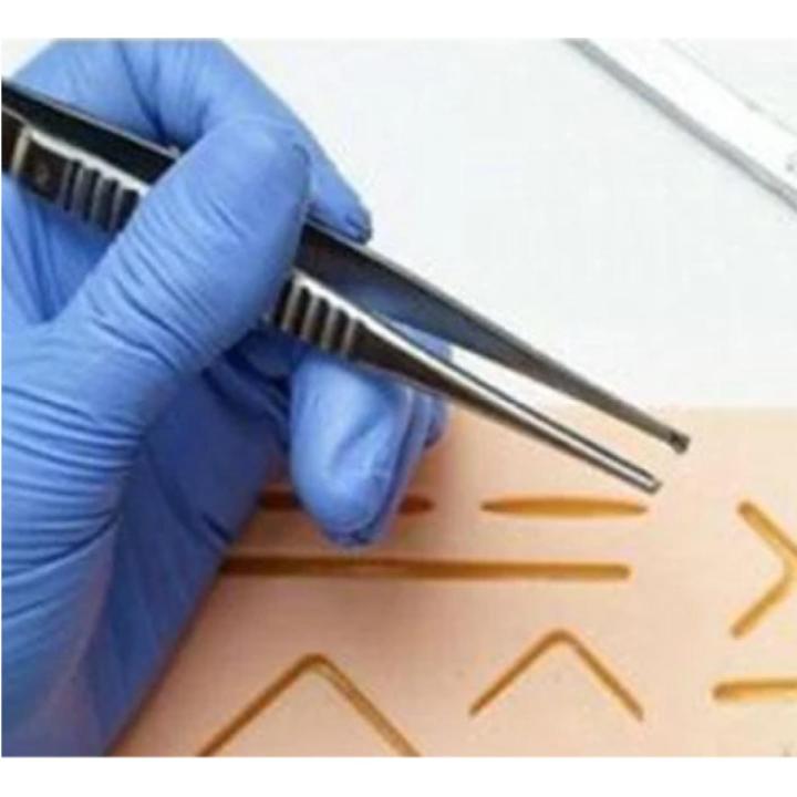 Silicone Suture Pad 3 Layer Skin Suture Practice Pad with Wound ...