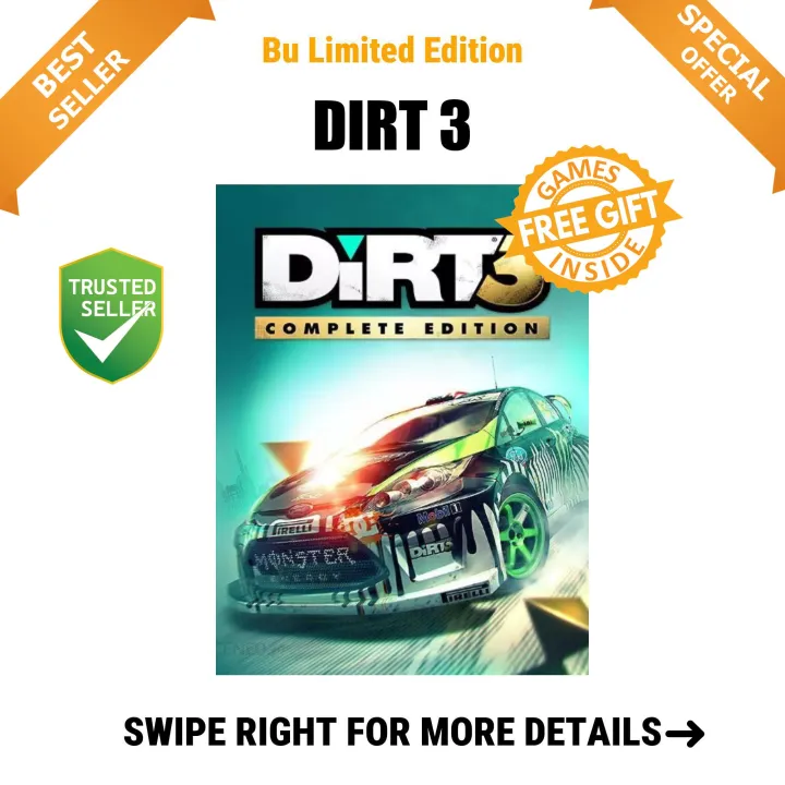 DIRT 3 - GAME FOR PC (GOOGLE DRIVE/ MEDIAFIRE) - QR CODE | Daraz.pk