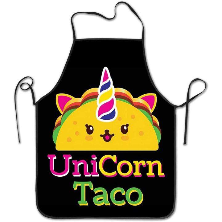 Cute Taco Food Taco Apron Theme Cooking Chef Work Shop Women Men Adult ...