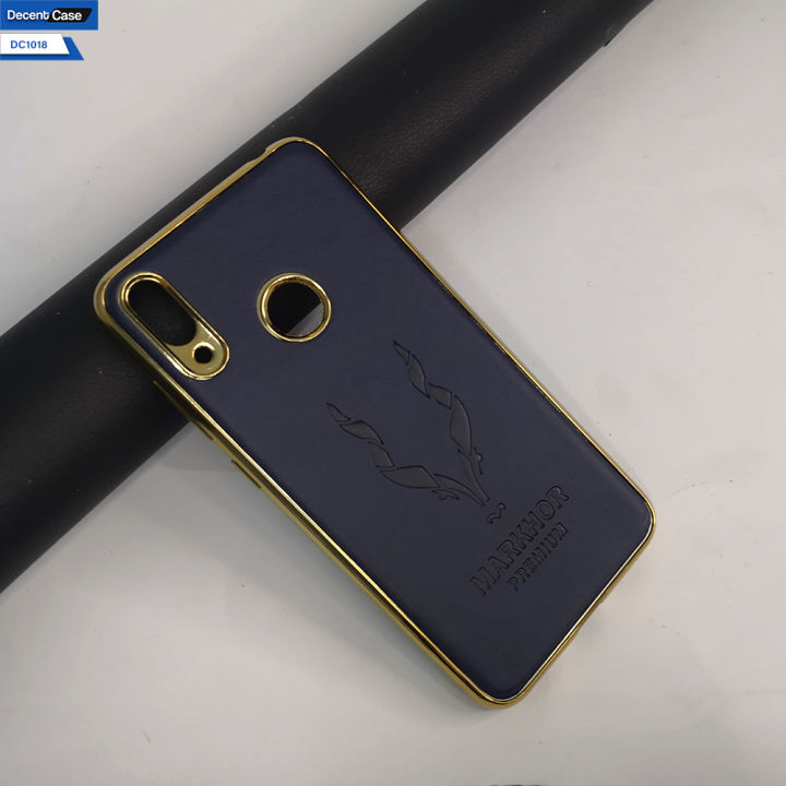 Huawei Y7 Pro (2019) Cover - Blue - Premier Leather Markhor Series With ...