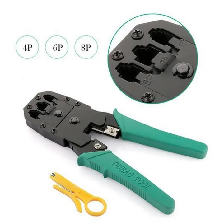 Network Crimping Tool For RJ11 Telephone & RJ45 Ethernet Internet ...