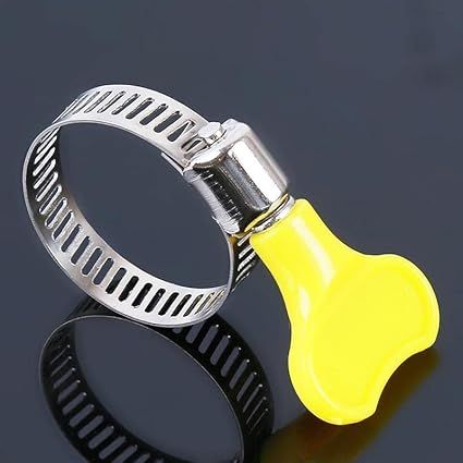 Adjustable Pipe Clamp Fit 8~38mm O.D Tube Plastic Handle Stainless ...