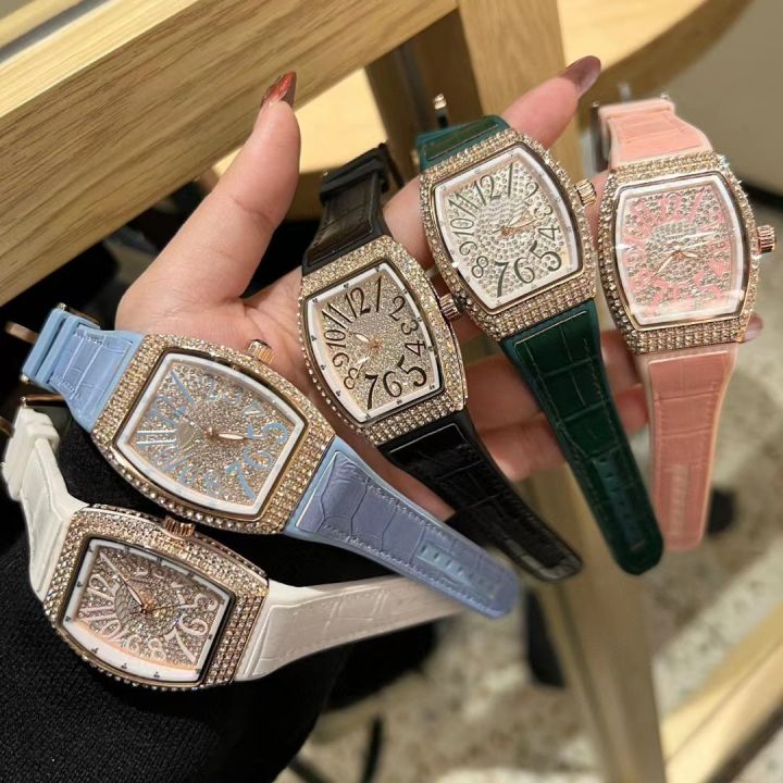 New Xiaohongshu Same Style Diamond-Embedded Watch Women's Starry Quartz ...