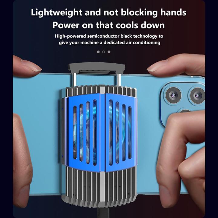 DL08 Mobile Phone Back Heat Dissipation Cooling Fan Portable Adjustable ...