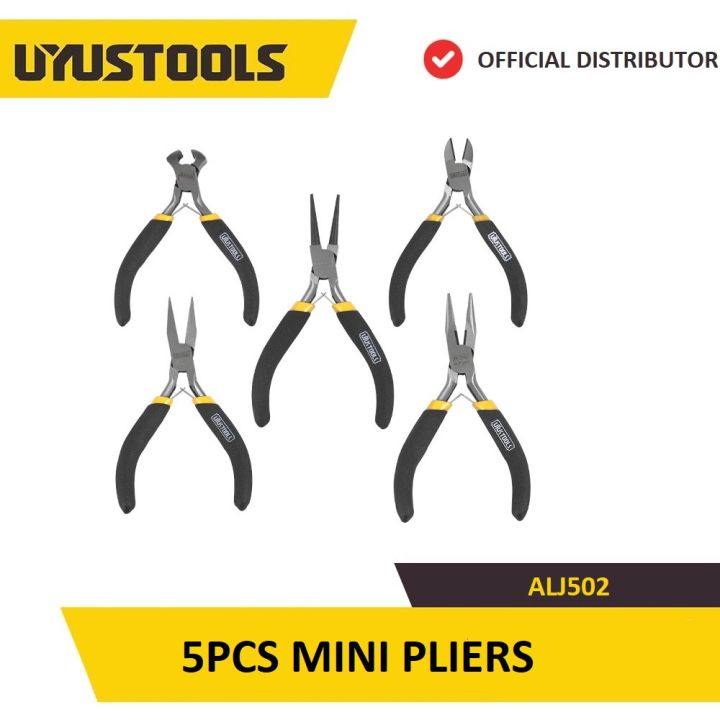 UYUSTOOLS ALJ502 5PCS MINI PLIERS SET 4.5 INCH | Daraz.pk