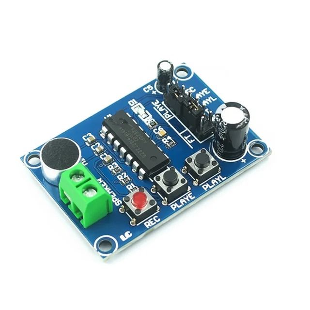 ISD1820 Voice Recording Recorder Module With Mic Sound Audio ...