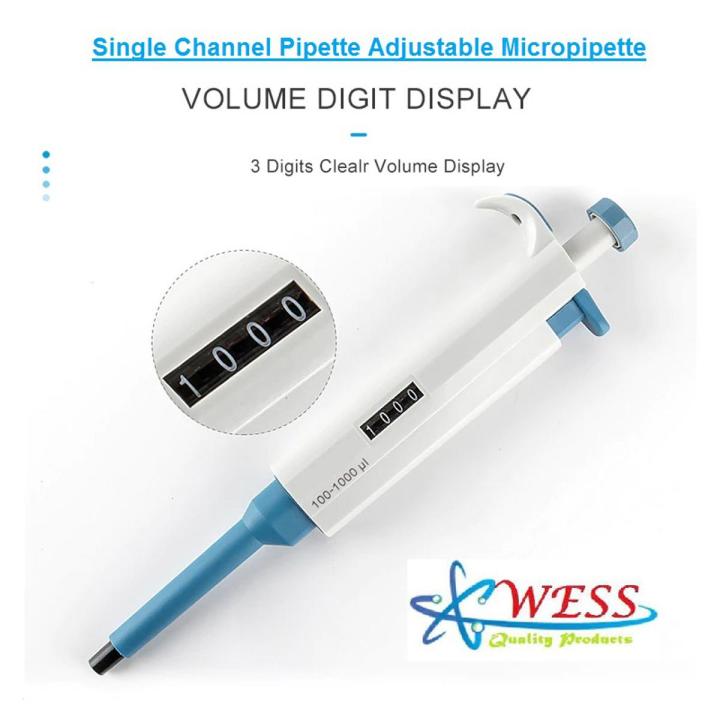 Laboratory Pipette Single Channel Pipette Adjustable Micropipette For ...