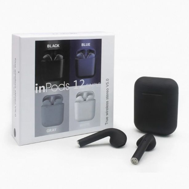 Inpods 12 TWS Ear Pods Black Edition Wireless Bluetooth Earbuds ...