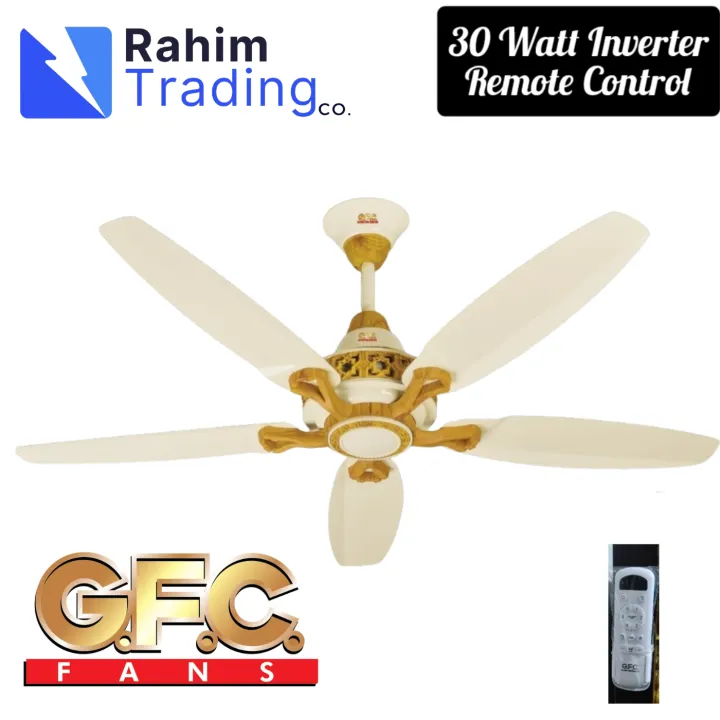 GFC Fan Ceiling 56 Inch Glamour Model 30 Watt Inverter Remote Control ...