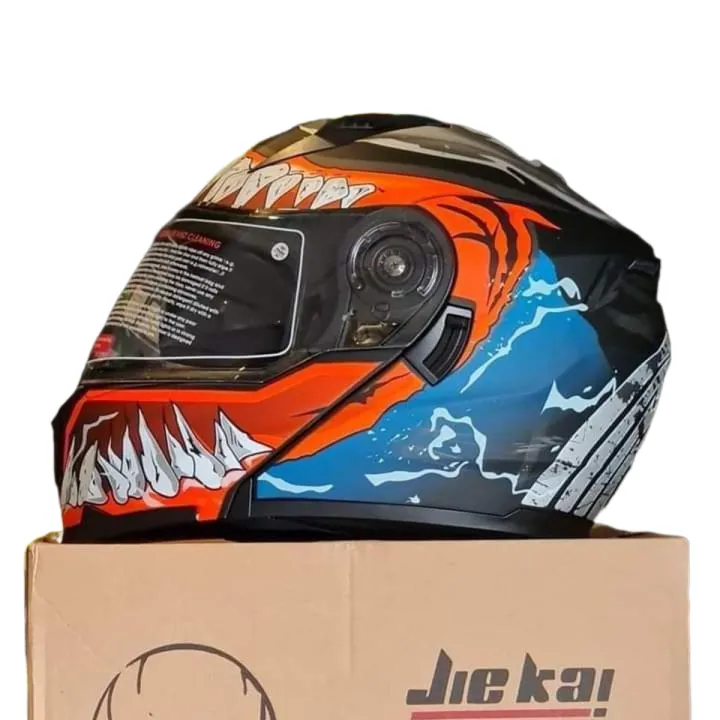 Helmet Jiekai JK-908 Multicolor FlipUp Dual Visor DOT Approved | Daraz.pk