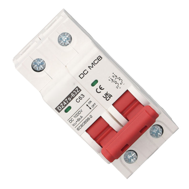 Miniature Circuit Breaker Modular Structure DC Circuit Breaker 2P 1000V ...