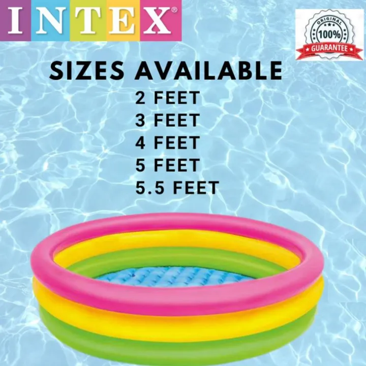 INTEX Swimming Pool for kids 3 feet Baby Bath tub | Daraz.pk