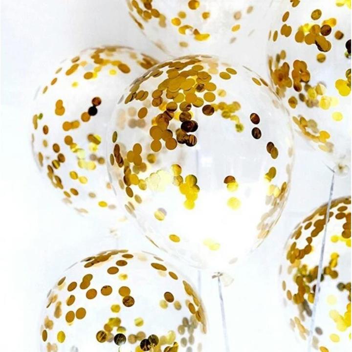 Pack Of 10 Pieces Confetti Filled Balloons - Confetti Filled Birthday ...