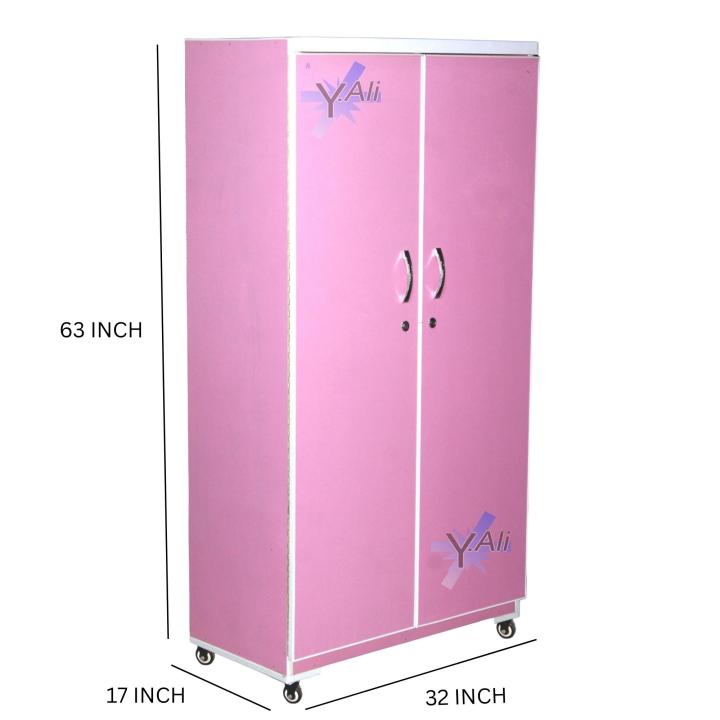 5 Feet wooden Sheet Wardrobe Cupboard Almari -pink | Daraz.pk