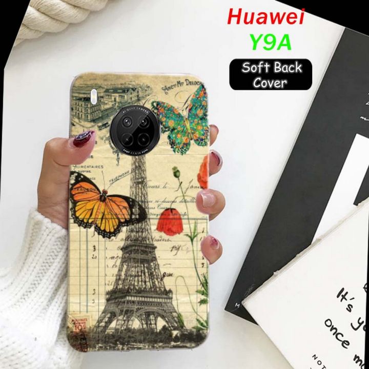 Huawei Y9A Pouch Cover - Eiffal Tower Soft Case Cover | Daraz.pk