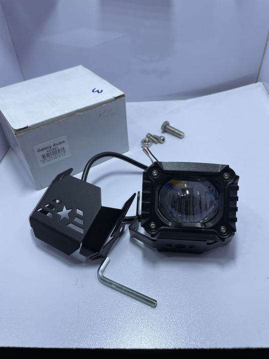 Motorcycle LED Spotlight High Power 6500K Dual Color External Spot ...