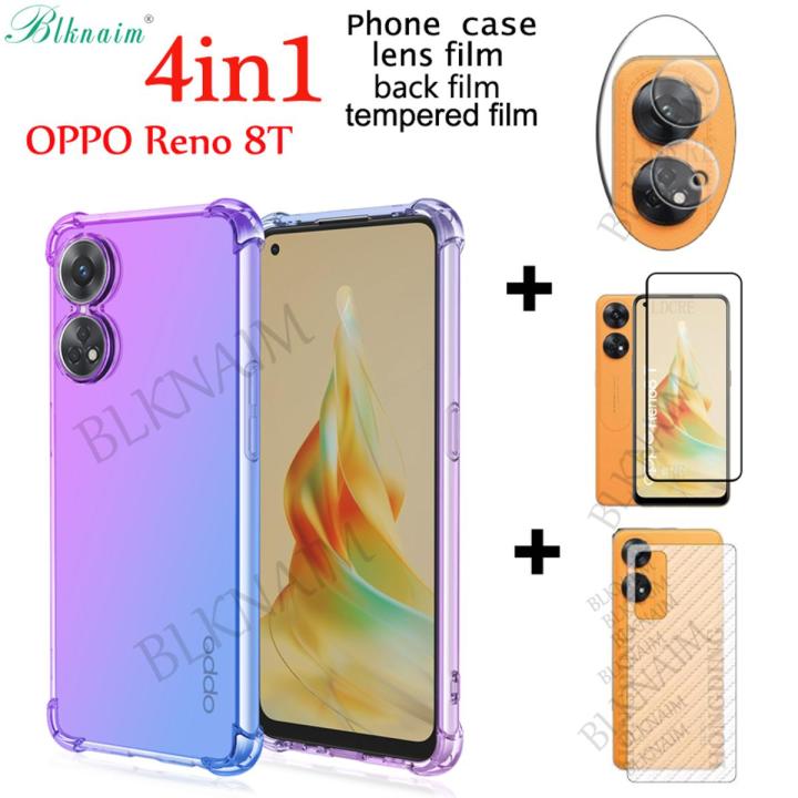 BLKNAIM (4-in-1) NEW For OPPO Reno 8T Case Anti-fall Color Mobile Phone ...