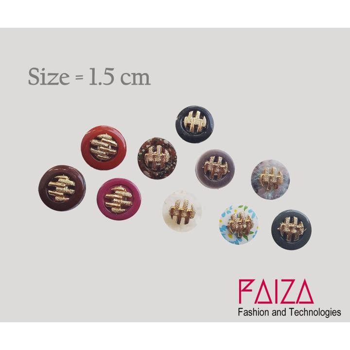 4-Pieces Fancy Gold Decorated Novelty Buttons | Fancy Buttons for Men ...
