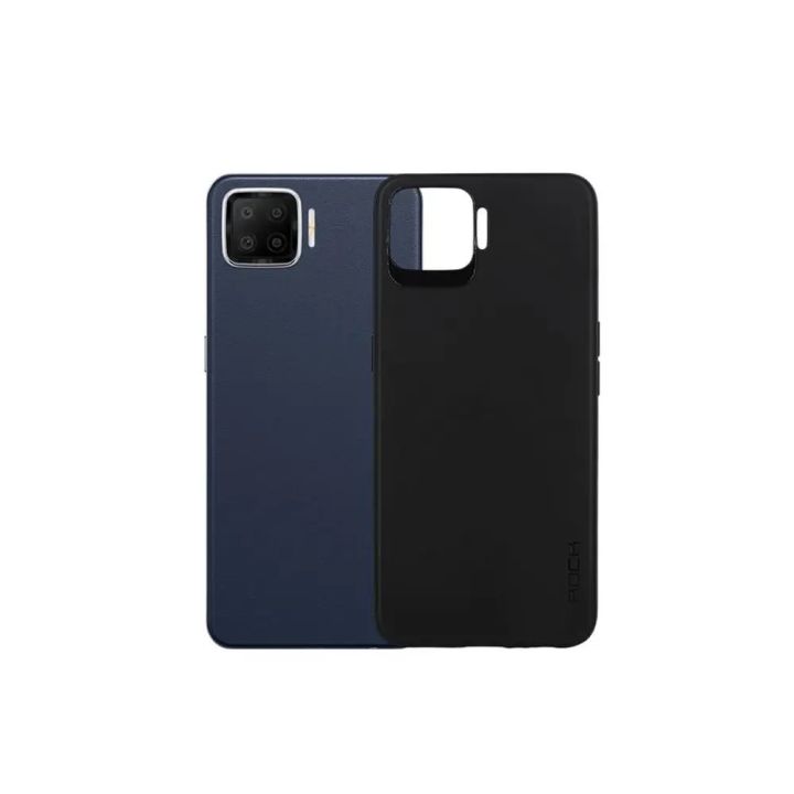 Oppo F17|A73 Matte Soft Silicone Paper Back Case (Black) Protective ...