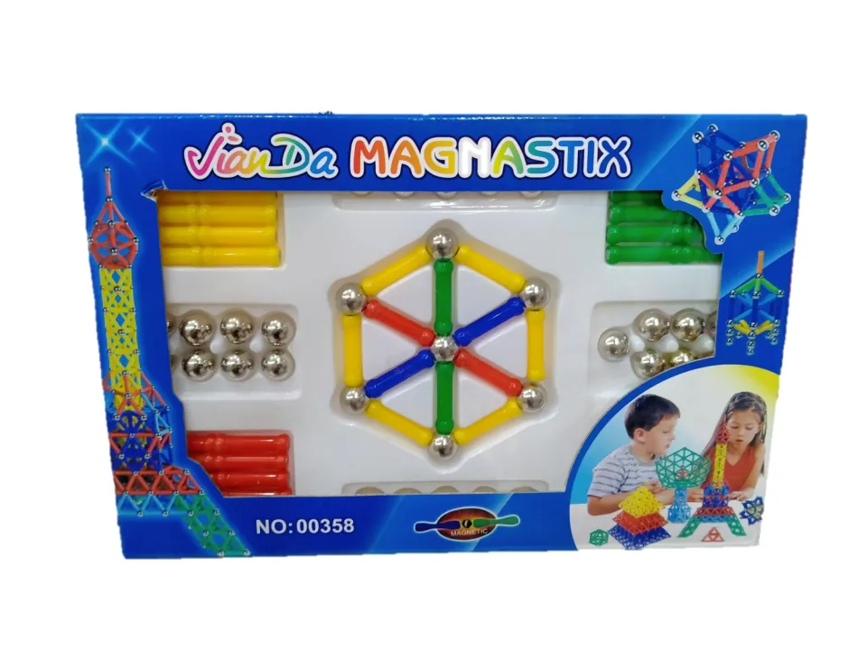 Magic Magnet Magnetic Construction Toy Magnetic Sticks Ball 84 Pieces Building Blocks Kids Learning Large Game Set Daraz.pk