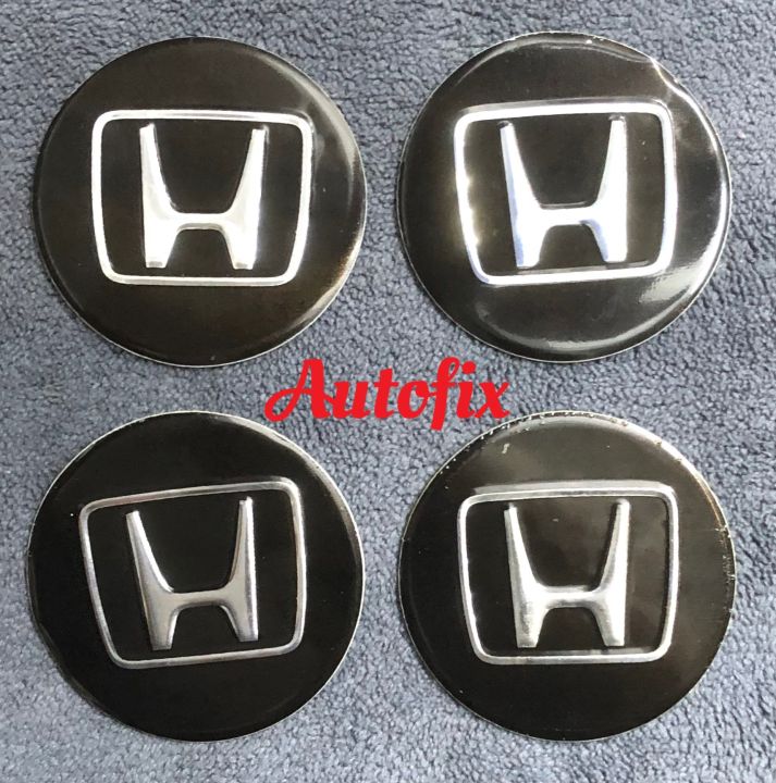 Honda Wheel center caps STICKERS Black 2.2 inches 04 PCS | Daraz.pk