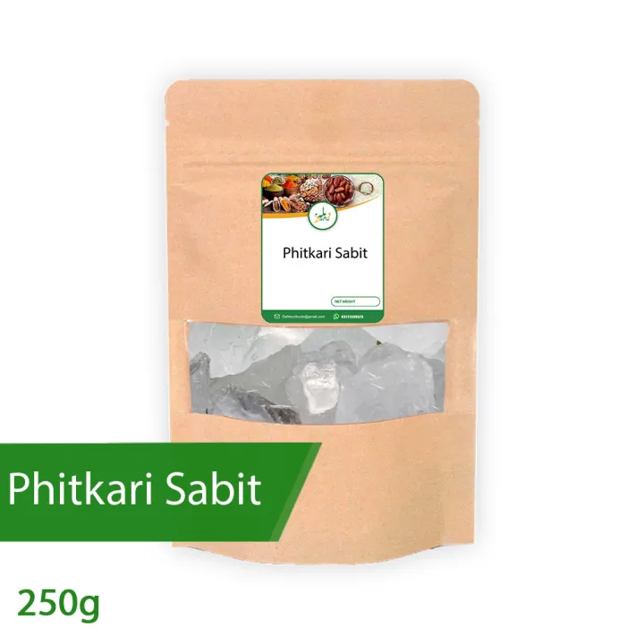 Phitkari Sabit / Alum Whole 250 Gram | Daraz.pk