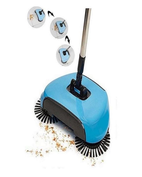 Multi-Function Whirlwind Manual Sweeper Mop - Blue | Daraz.pk