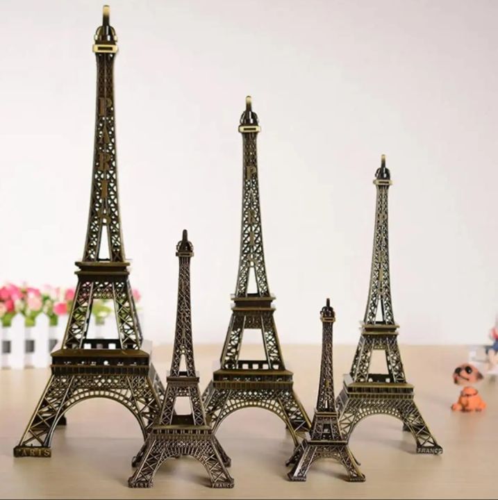 Pack of 2 Paris Eiffel Tower Metal Aluminum Wind Chimes Doors And ...