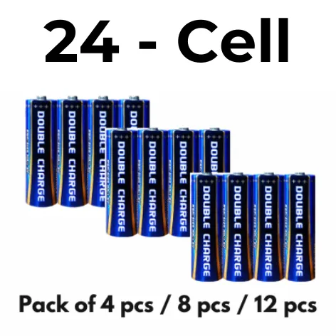 Double Charge Heavy Duty Cells AAA Size and AA Size 1.5V Battery Cell ...