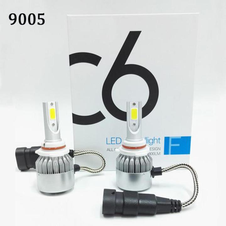 2 Pieces Car Led Headlights Bulbs C6 9005 | Daraz.pk