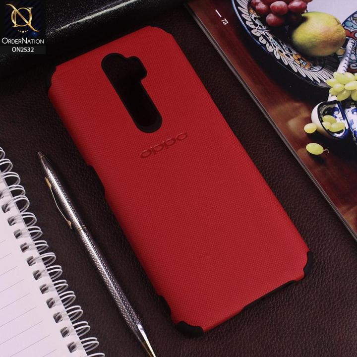 Oppo A9 2020 Cover - Red - New Stylish Feelable Dotted Texture Soft ...