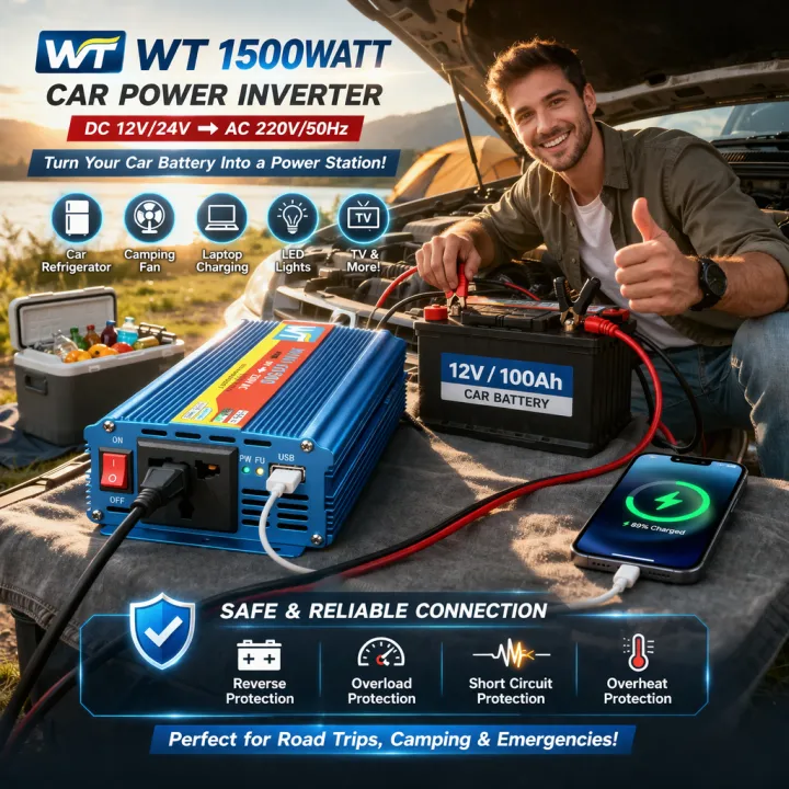 WT Multi Power Inverter 500W 1000W 1500W 2000W 2500W 3000W 4000W ...