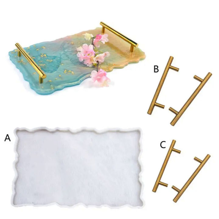 Big Rectangle Plate Resin Mold Oversized Fruit Disc Tray Resin Mold ...