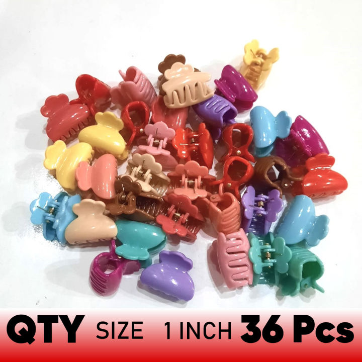 PACK OF 36 PIECES DARK COLOR SMALL BABY HAIR CATCHER JAW CLIP FOR GIRLS ...