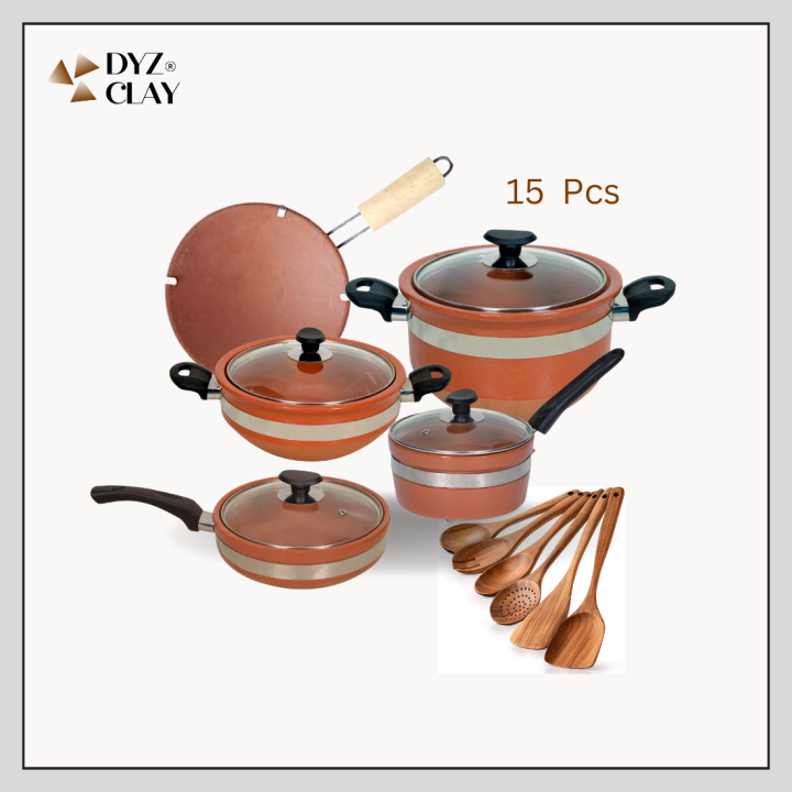 Clay cookware Premium Set, 6 Product Set | Daraz.pk