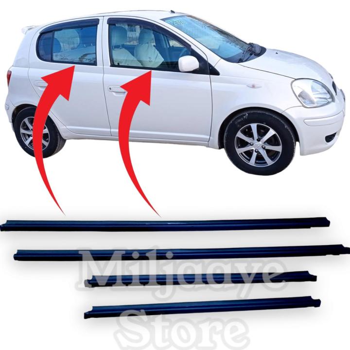 Toyota Vitz Car Windows Weather strip Outer Strip Black Color (4 Doors ...