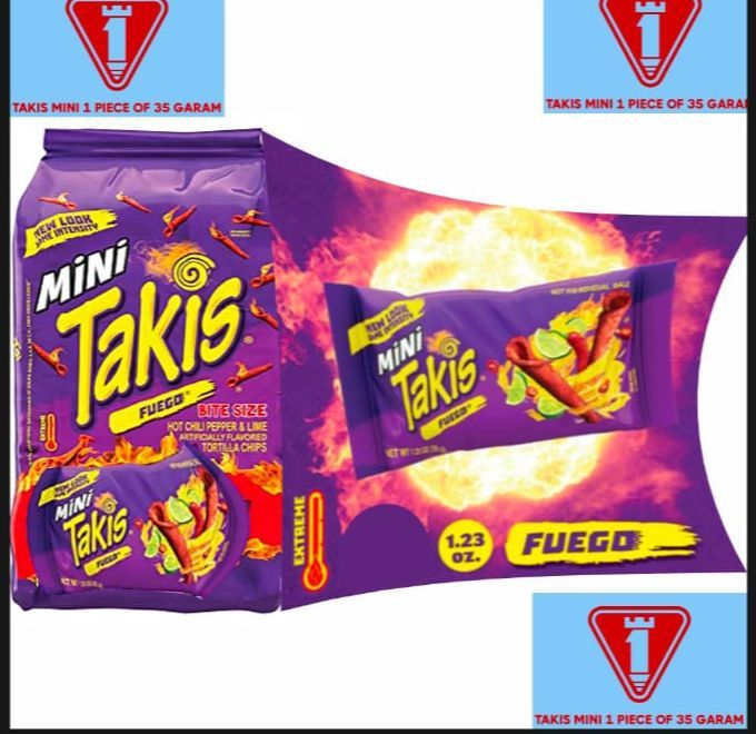 Mini Takis Mini Fuego Tortilla Chips Hot Chili Pepper & Lime imported ...