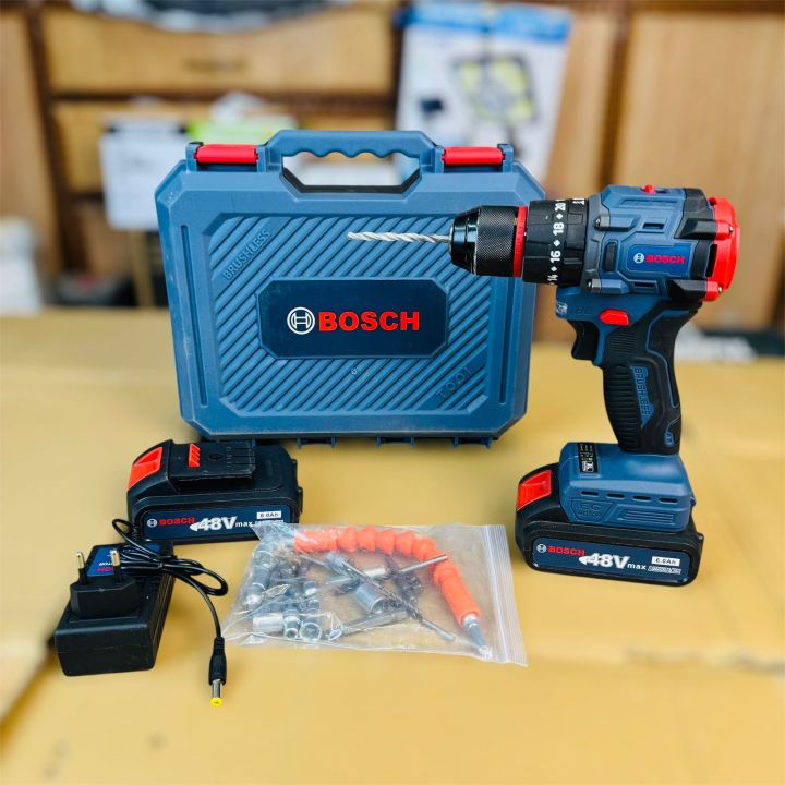 Double Battery 48volt Hammer Hilti Electric Drill Machine Wireless ...
