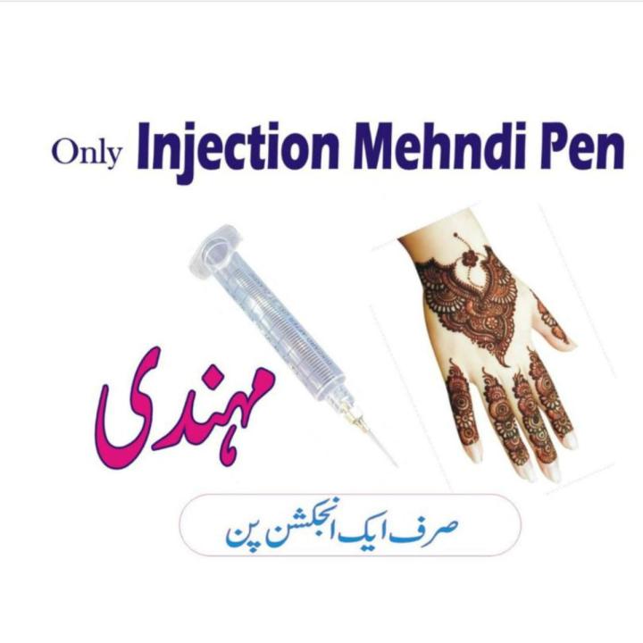 mehndi injection pen only ready to use, create amazing henna designs by ...