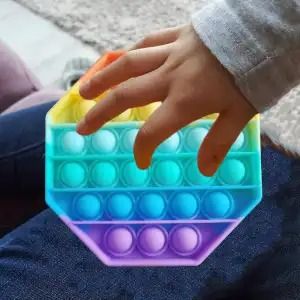 Push Pop Bubble Fidget Spinner Pop it fidget toy pop it spinner pop it fidget toy rainbow pop ...