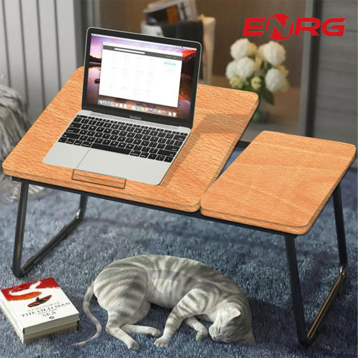 ENRG Adjustable Wooden Gaming Laptop Table With For Bed 4 Level ...