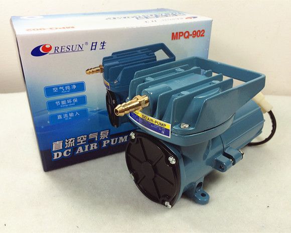 DC12V 24V 120W 115L/min RESUN MPQ-906 Aquarium Fish Tank Air Compressor ...