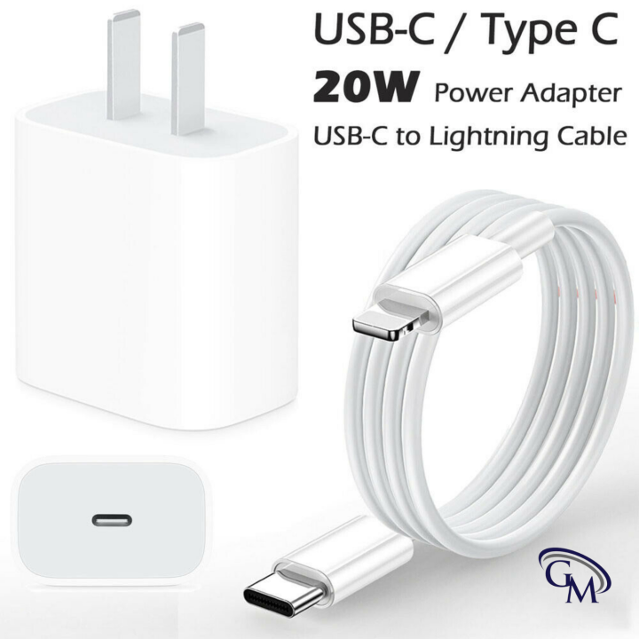 Original Charger 20Watt Power Adapter With Type C To Lightening Cable ...