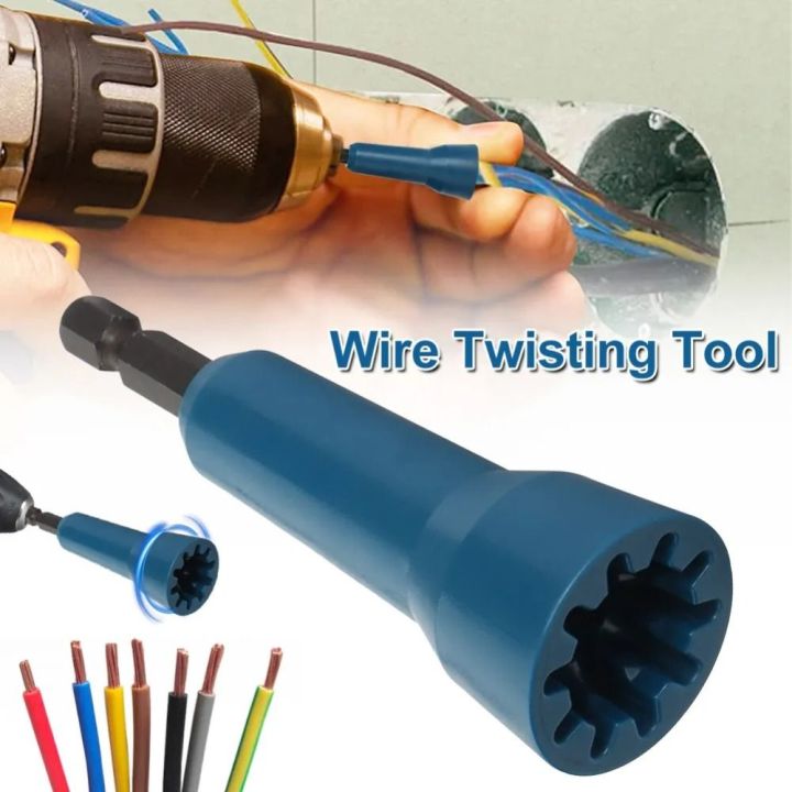 Winding Tool 1/4" Chuck Wire Twisting Tool Enhanced Wiring Efficiency ...