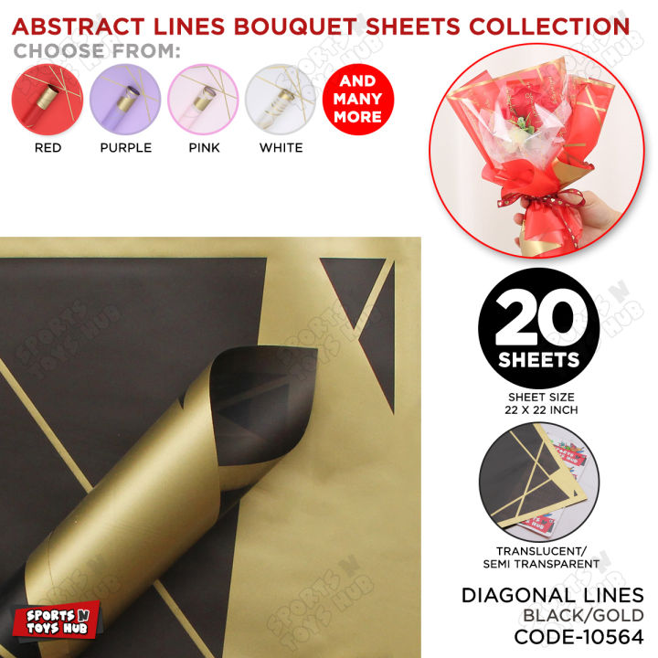 Flower Bouquet Diagonal Line Style Sheet Collection, Flourish Sheet ...