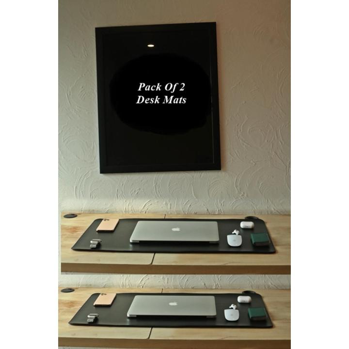 Pack of 2 Leather Desk Pad PU Leather Sheet, Luxury Desk Sheet Pack Of ...