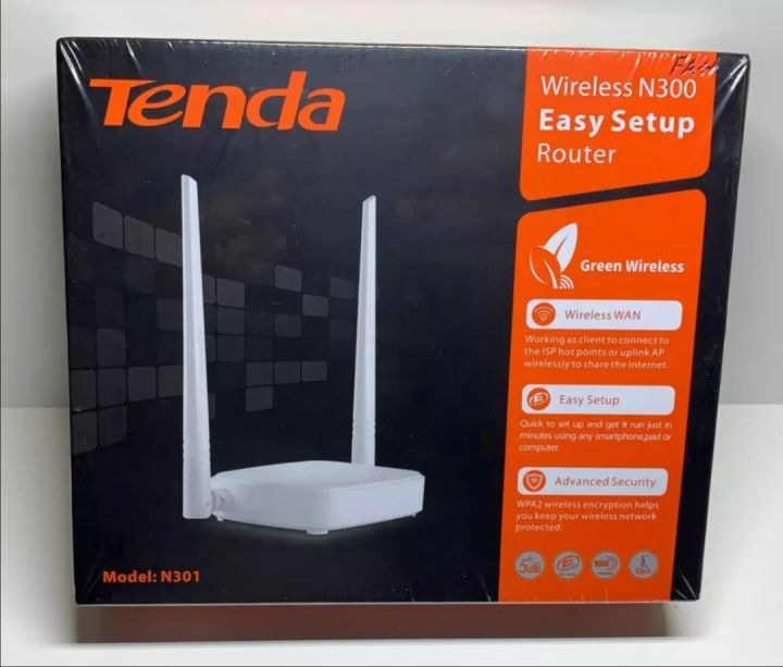 Tenda N301 - Wireless N300 Easy Setup Router Dual Antenna | Daraz.pk