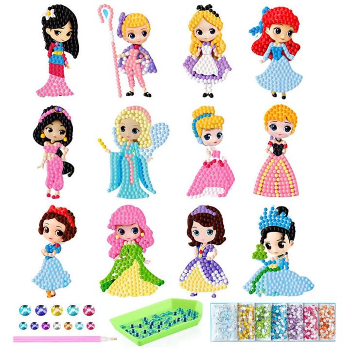 Cute Fairy Princess 5D Gem DIY Diamond Painting Stickers Cartoon Art ...